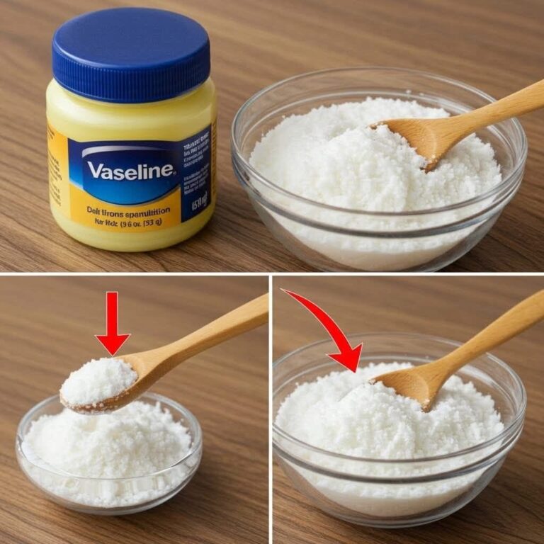 Vaseline plus Salt, I didn’t expect it to have such effect, it’s really ...